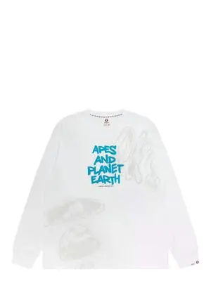 AAPE BY *A BATHING APE® Long-sleeve T-shirt - White