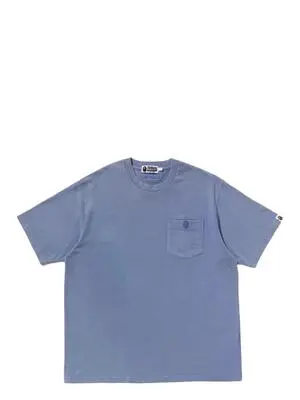 A BATHING APE Pocket-detail Cotton T-shirt - Blue