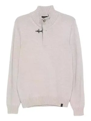 FAY Virgin Wool Sweater - Grey