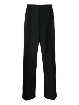 WINNIE N.Y.C Wool-blend Straight Trousers - Black