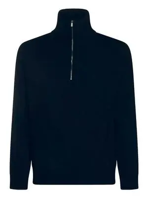 Altea High-neck Half-zip Sweater - Blue