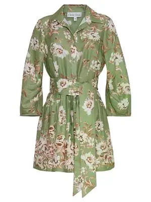 Cara Cara Raya Floral Mini Dress - Green