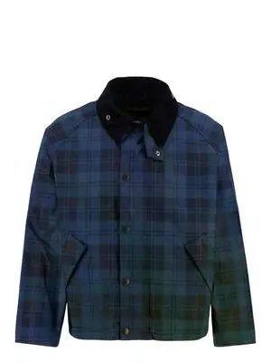Barbour Check Windbreaker - Blue