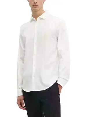 Armani Exchange Long-sleeve Button-down Shirt - Neutrals