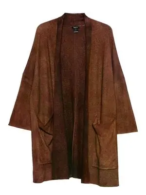 Avant Toi Patch-pocket Cardigan Coat - Brown