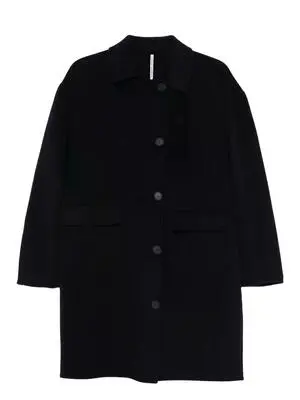 Liviana Conti Flap-pocket Buttoned Coat - Black