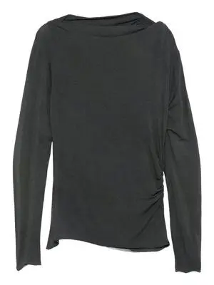 NIU Draped Side-Ruching Sweater