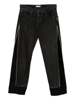 Undercover Paneled Straight-leg Jeans - Black