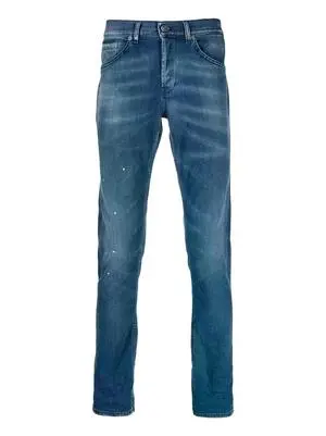 DONDUP Whiskering-effect Denim Jeans - Blue