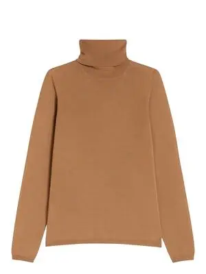 Max Mara Wool Turtleneck Sweater - Camel