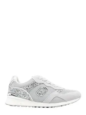 Liu Jo Glitter Panelled Sneakers - Grey