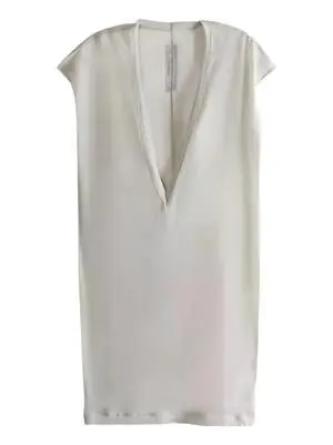 Rick Owens Plunge-neck Sleeveless Top - White