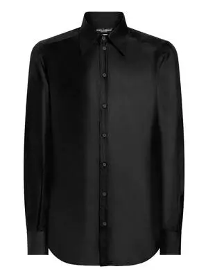 Dolce & Gabbana Long-sleeved Button-fastening Shirt - Black