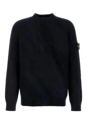 Stone Island Logo-patch Sweater - Black