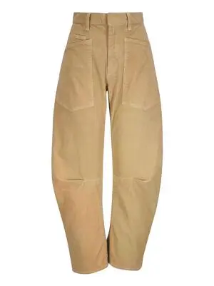 NILI LOTAN Shon Corduroy Trousers - Neutrals
