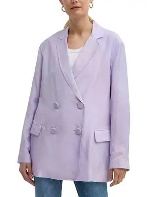 Armani Exchange Double-breasted Blazer - Purple
