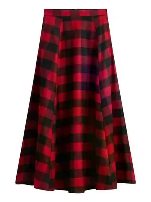 WOOLRICH Checked A-Line Skirt