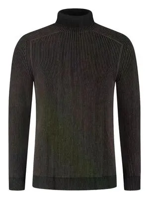 Sease Dinghy Ribbed Turtleneck Sweater - Brown