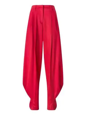 GENNY Pleated Trousers - Red