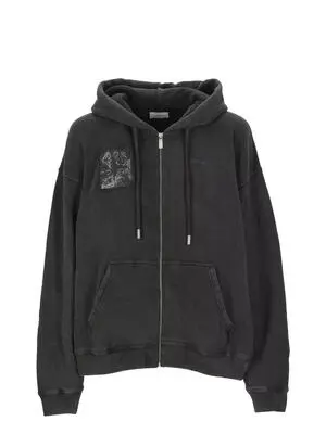 Off-White Matthew Zip-up Hoodie - Black