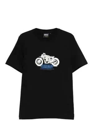 BARBOUR INTERNATIONAL Motorcycle-print T-shirt - Black