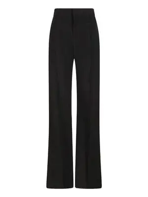 Chloé Tailored Cotton Trousers - Black