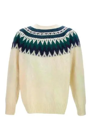 Howlin' Fair Isle Crew-Neck Sweater Neutrals