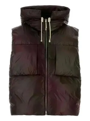 JIL SANDER Hooded Quilted Gilet - Brown