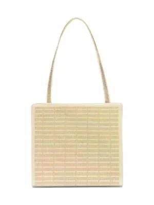 GENNY So Chick Crystal-embellished Mini Bag - Neutrals