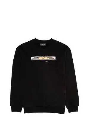 DIME Cotton-blend Graphic Sweatshirt - Black
