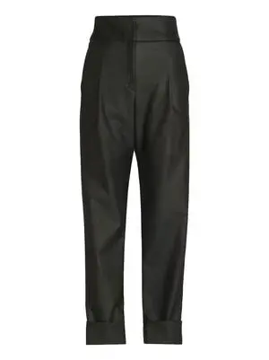 Silvia Tcherassi Moad Cuffed-hem Trousers - Black