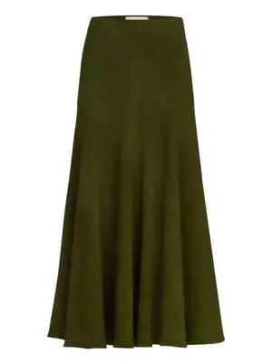 Silvia Tcherassi Gilda Flared Midi Skirt - Green