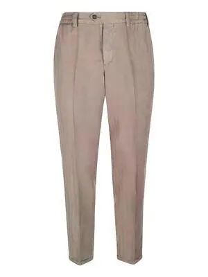 PT TORINO Elastic-waistband Trousers - Neutrals
