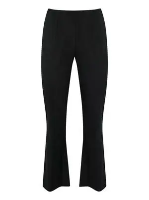 Liviana Conti Elastic-waist Flared Trousers - Black