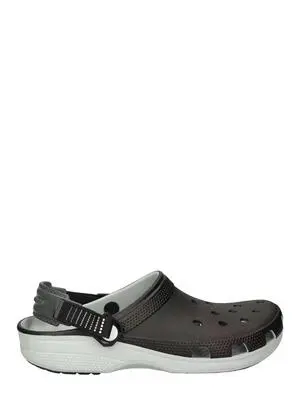 CROCS Perforated Slingback Sandals - Black