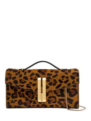 DEMELLIER Vancouver Calf Hair Clutch - Leopard