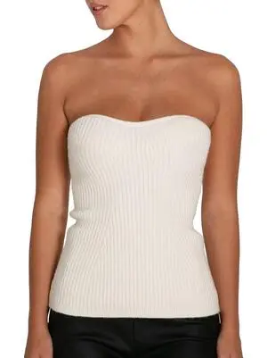 BELLE & BLOOM Knit Bustier - Cream