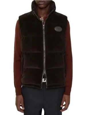 Burberry Corduroy Puffer Gilet - Clove Brown