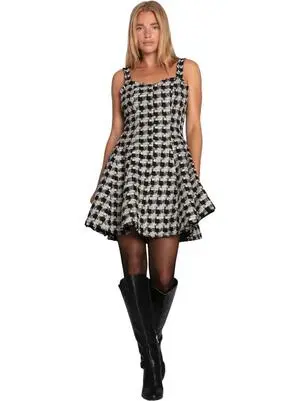 BELLE & BLOOM Die For You Mini Dress - Black/grey