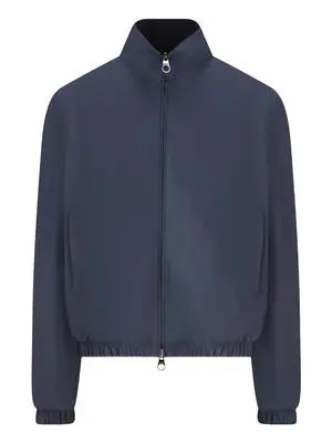 Loro Piana Stand-up Collar Zip-front Jacket - Blue