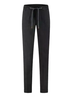 Marco Pescarolo Drawstring-waist Wool Pants - Black