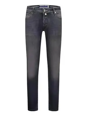 Jacob Cohen Faded Slim-fit Jeans - Black