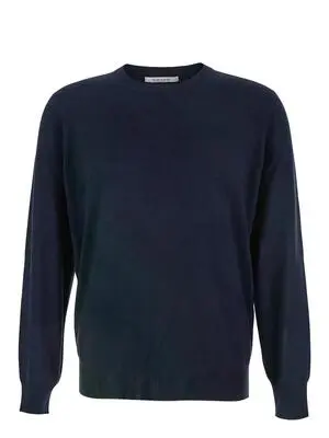 KANGRA Crew-neck Wool Sweater - Blue