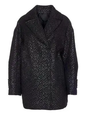 Pinko Double-breasted Coat - Black