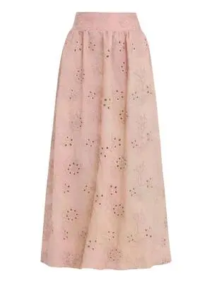 BRIGITTE Zahra A-line Midi Skirt - Pink