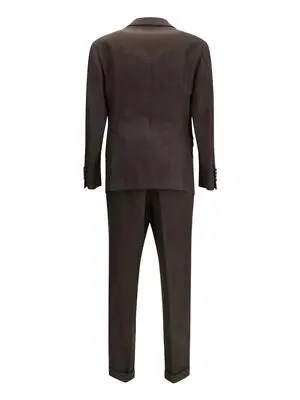 Brunello Cucinelli Check-pattern Suit - Brown
