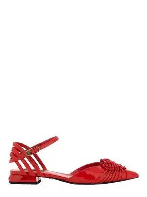 Roberto Cavalli Woven Sandals - Red