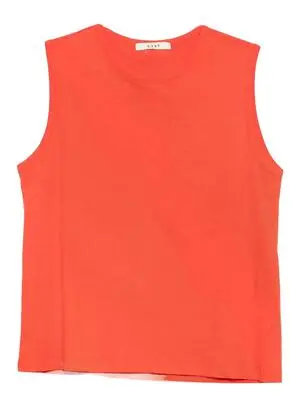 6397 Round-neck Sleeveless Top - Red
