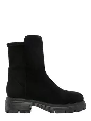 STUART WEITZMAN Leather Ankle Boots - Black