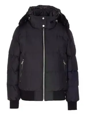 Moose Knuckles Cloud Hooded Puffer Jacket - Black